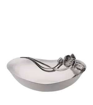 Christofle Plated Anemone-belle Époque Serving Bowl - Silver