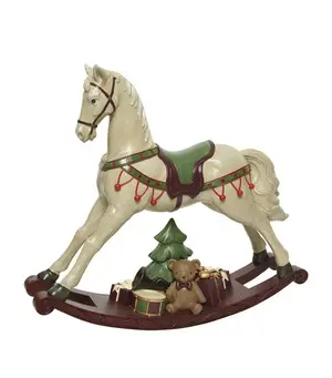 Harrods Polyresin Rocking Horse - White
