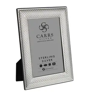 CARRS SILVER Sterling Cross Stitch Photo Frame - Silver