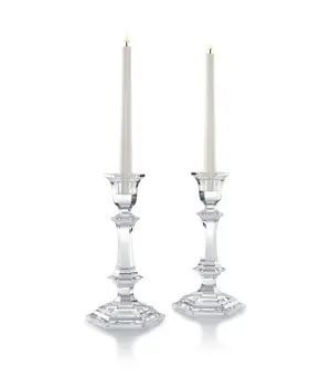 THE MARTHA, BY BACCARAT Harcourt Candlesticks - Clear