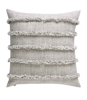 DE LE CUONA Linen-blend Rogue Cushion - White
