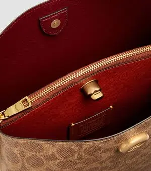 COACH Leather Willow Bucket Bag