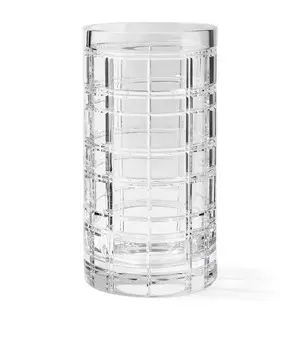 Ralph Lauren Large Hudson Plaid Vase - Clear
