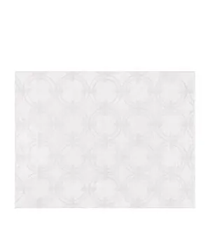 LE JACQUARD FRANÇAIS Anneaux Placemat - White
