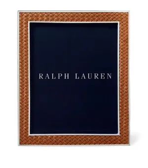 Ralph Lauren Leather Brockton Photo Frame - Black