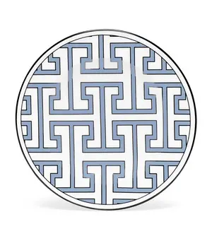 O.W.LONDON Maze Tea Plate - Blue