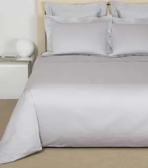 Frette Doppio Ajour Oxford Pillowcase - Grey