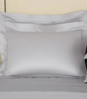 Frette Doppio Ajour Oxford Pillowcase - Grey