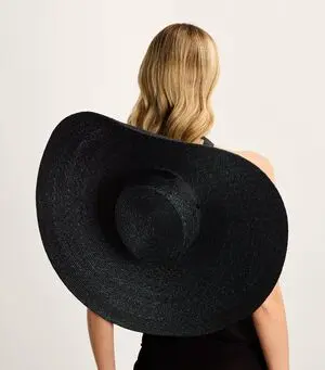 Eliurpi Straw Maxi Boater Hat