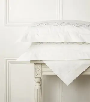 Frette Pearls Super King Flat Sheet