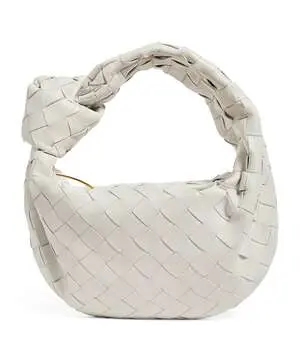 Bottega Veneta Mini Leather Jodie Bag - White