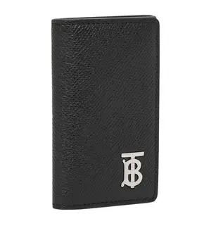 Burberry Leather Tb Monogram Folding Key Case