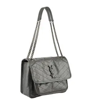 Saint Laurent Medium Niki Shoulder Bag - Grey