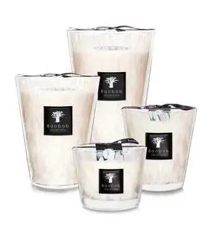 BAOBAB COLLECTION Pearls Maxi Candle - White