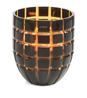ONNO Large Gold Forever Crystal Candle - Black