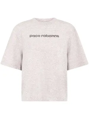 Rabanne Logo-print Rhinestone T-shirt