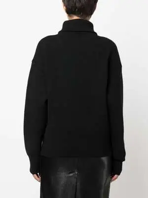 Coperni Logo Patch Half-zip Jumper - Black