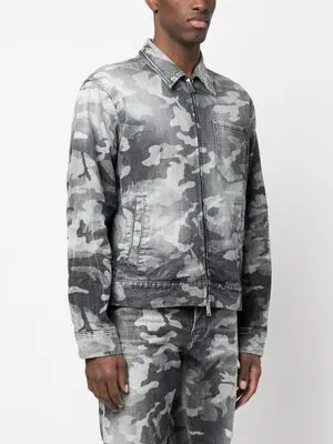 Dsquared2 Camouflage-pattern Denim Jacket