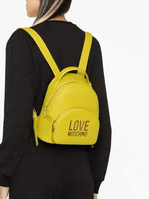 Moschino Logo-plaque Zip Backpack