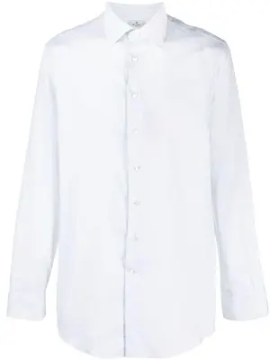 Etro Patterned-jacquard Cotton Shirt