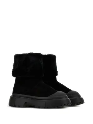 Hogan Faux-fur Lined Suede Boots
