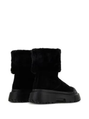 Hogan Faux-fur Lined Suede Boots