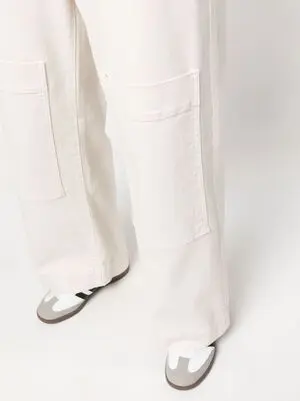 P.a.r.o.s.h High-waisted Trousers - White