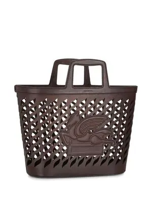Etro Pegaso-motif Laser-cut Tote