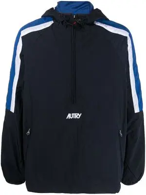 AUTRY Logo-embroidered Hooded Windbreaker