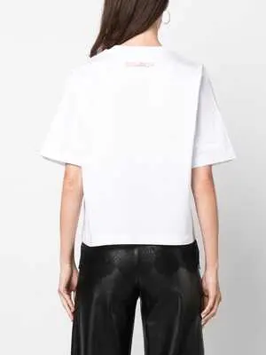 Dsquared2 Lace-trim Graphic T-shirt - White