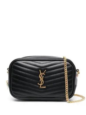 Saint Laurent Logo-plaque Crossbody Bag - Black