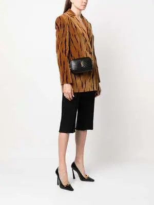 Saint Laurent Logo-plaque Crossbody Bag - Black
