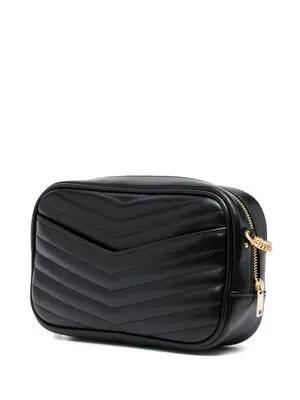 Saint Laurent Logo-plaque Crossbody Bag - Black