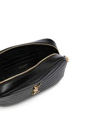Saint Laurent Logo-plaque Crossbody Bag - Black