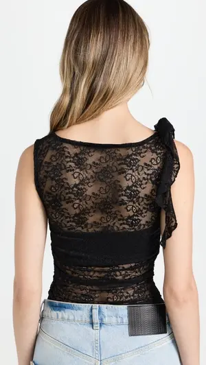 Lioness Rendezvous Lace Top - Onyx