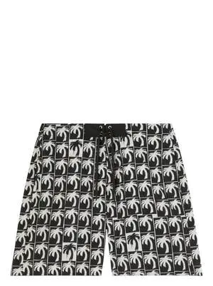 Palm Angels Logo-print Swim Shorts - Black