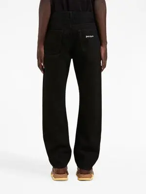 Palm Angels Logo-embroidered Denim Jeans