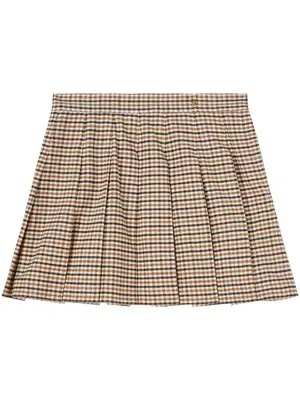 Palm Angels Check-patterned Miniskirt