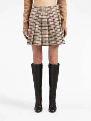 Palm Angels Check-patterned Miniskirt