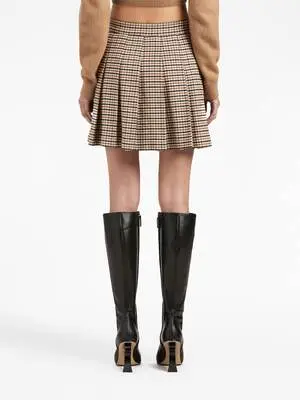 Palm Angels Check-patterned Miniskirt
