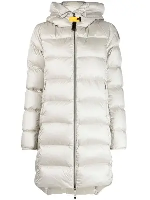 PARAJUMPERS Marion Logo-patch Puffer Coat Grey