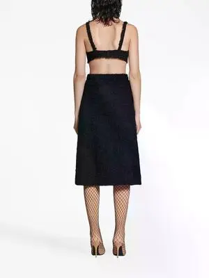 Balenciaga Bustier-style Tweed Crop Top