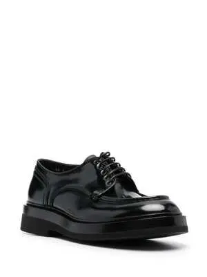 Santoni 40mm Patent Leather Derby Shoes