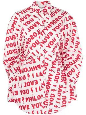Philosophy Di Lorenzo Serafini Straight Hem Shirts For Women