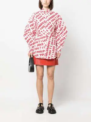 Philosophy Di Lorenzo Serafini Logo-print Cotton Shirt - White