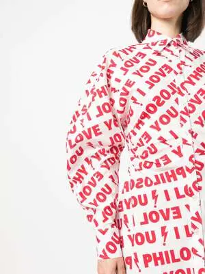 Philosophy Di Lorenzo Serafini Logo-print Cotton Shirt - White
