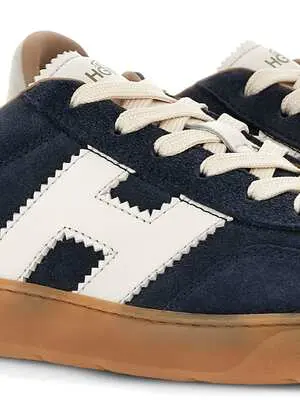 Hogan Logo-patch Leather Sneakers