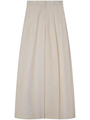 Simkhai Sanaz Pleated Palazzo Pants - Neutrals