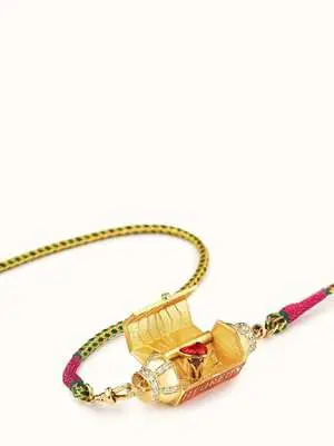 MARIE LICHTENBERG Vivons Heureux Box Locket Diamond Necklace