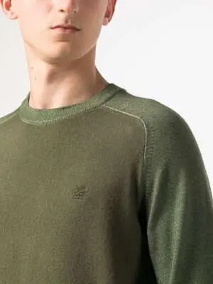 Etro Logo-embroidered Virgin Wool Sweater